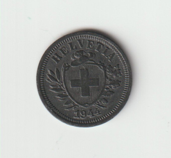 1944 Helvetia 1 Rappen Schweizer Zink Münze (Gebraucht) in Baden für CHF 5 – mit Lieferung auf ...