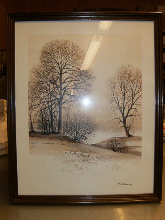Bäume Verkerke Nr. 786 M. Svastec 1979 Holzrahmen 42.5 x 53 (Gebraucht ...