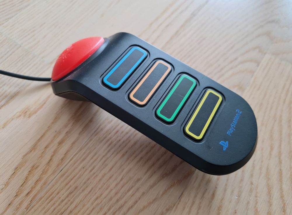Original PS2 BUZZ Controller 4er-Set - inkl Adapter (Gebraucht) in ...
