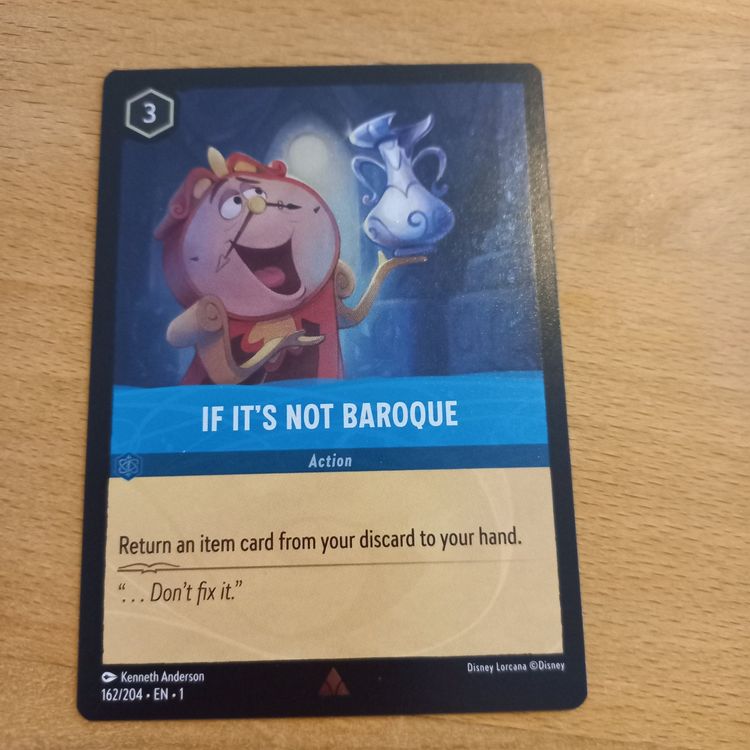 Lorcana - HOLO FOIL - If its not baroque-Rare Karte, 162/204 | Kaufen ...