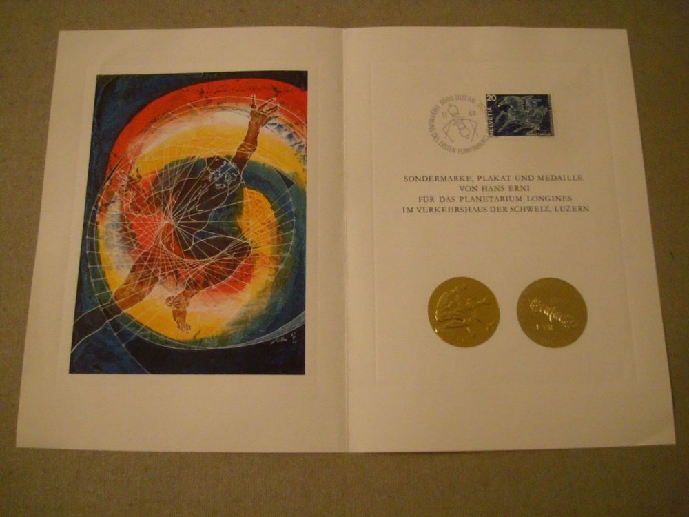 Sondermarke - Plakat - Medaillen - Hans Erni - 1969 (Gebraucht) in Neuenegg für CHF 7.5 – mit ...