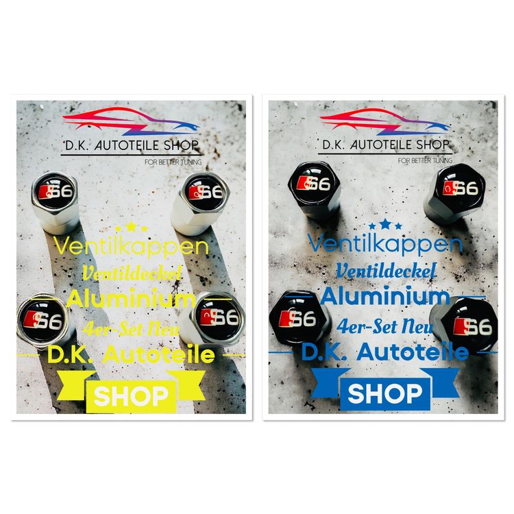 Audi S6 Ventilkappen Ventildeckel Aluminium 4er-Set Neu (Neu und ...