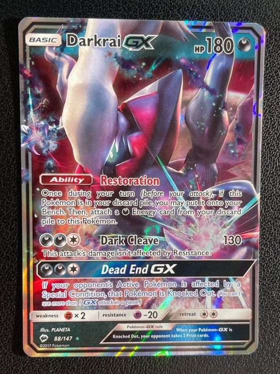 Darkrai GX 88/147 Ultra Rare Pokémon Burning Shadows | Kaufen auf Ricardo