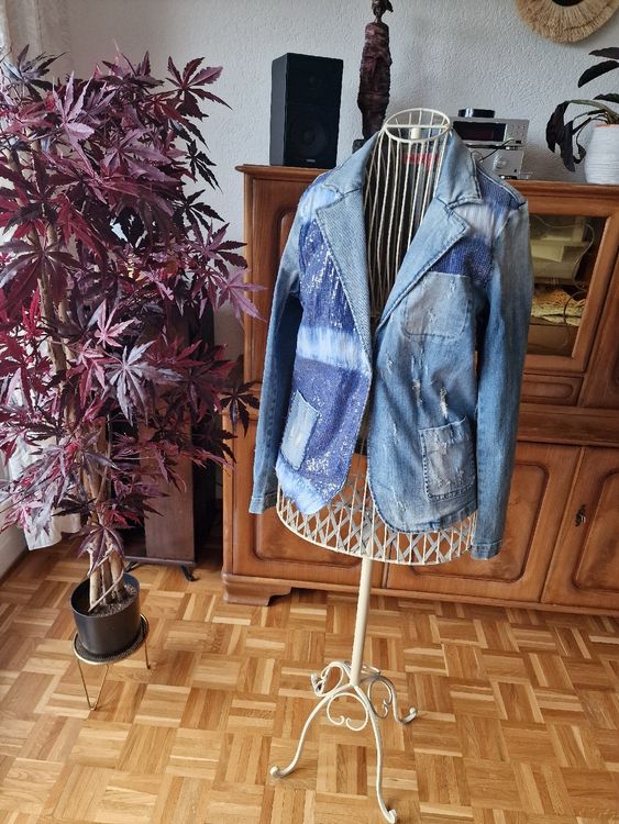 Veste jeans paillettes Manila Grace 38 (Neuf (Voir description)) à ...
