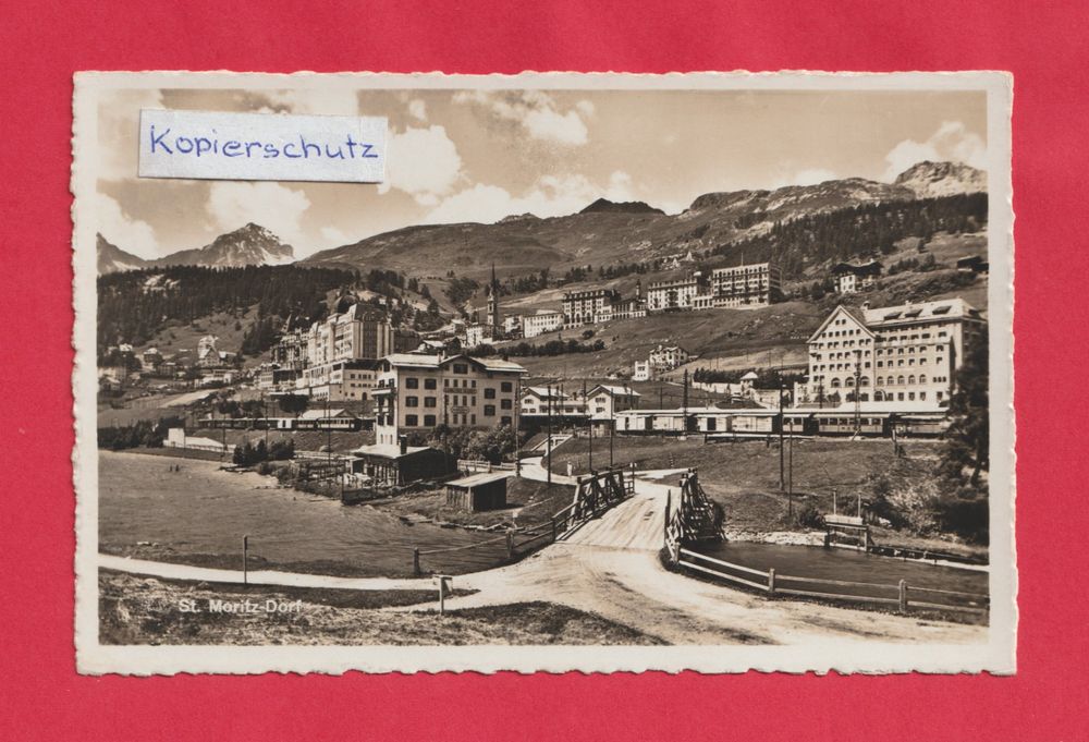 St. Moritz-Dorf (GR) Engadin Ansichtskarte Echte Photo-AK (Gebraucht) in Zürich für CHF 12.5 ...