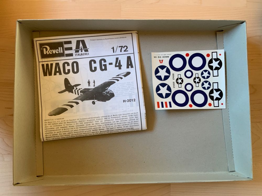 WACO CG-4A Plastik Modellbausätze 1:72 (Gebraucht) in Zug für CHF 9 – mit Lieferung auf Ricardo ...