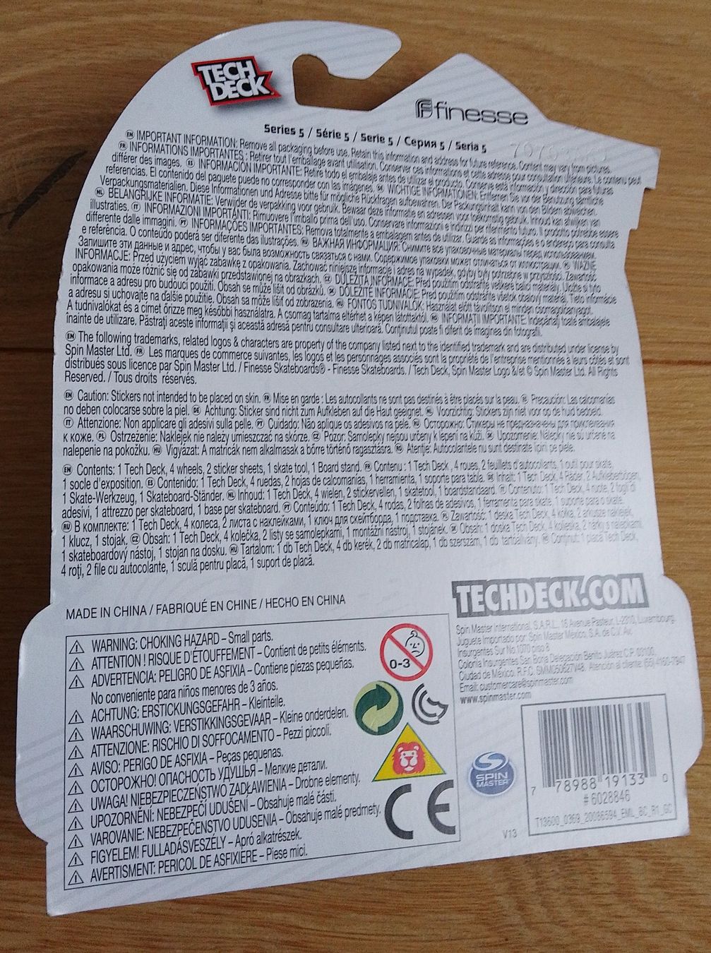 Tech Deck Finesse Finger Mini Skateboard Serie 5 OVP Sammler (Neu und ...