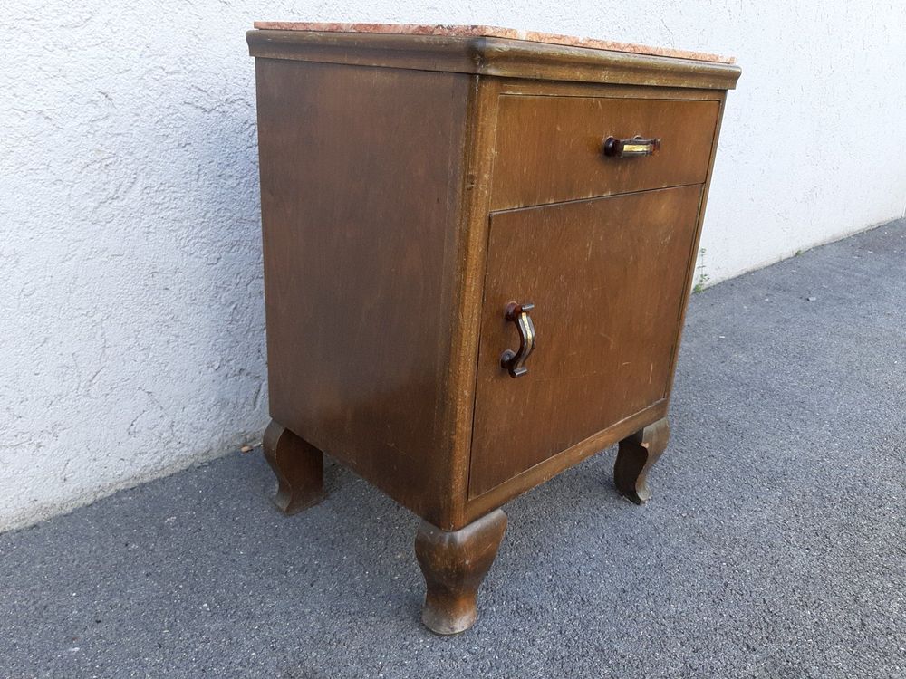 Nachttischli / Beistelltischli antik mit Marmorplatte Top! (Gebraucht) in Rotkreuz für CHF 29 ...
