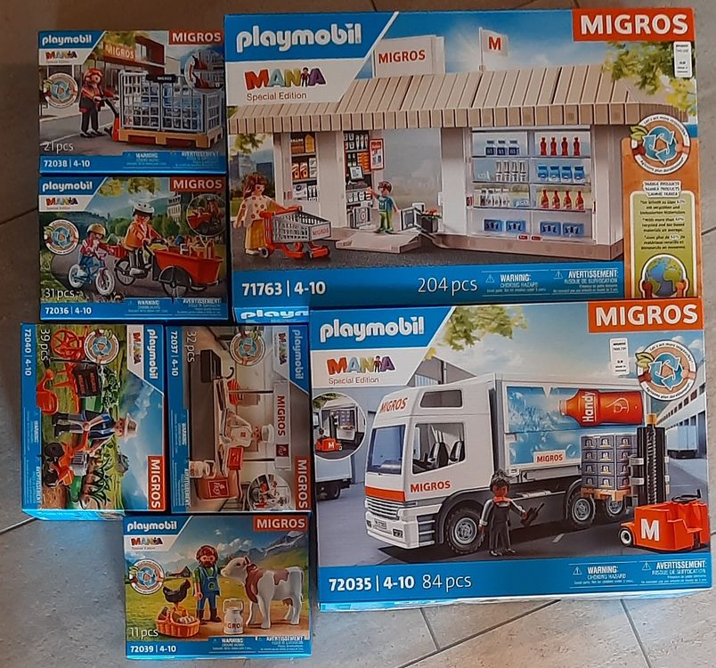 Playmobil Migros MANIA! Collection complète et neuve. (Neuf avec ...