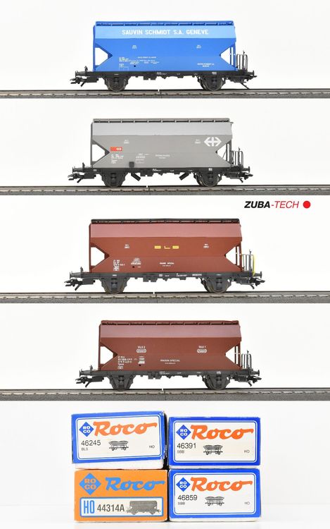 Roco 4x Silowagen der SBB/BLS H0 WS mit OVP | Kaufen auf Ricardo