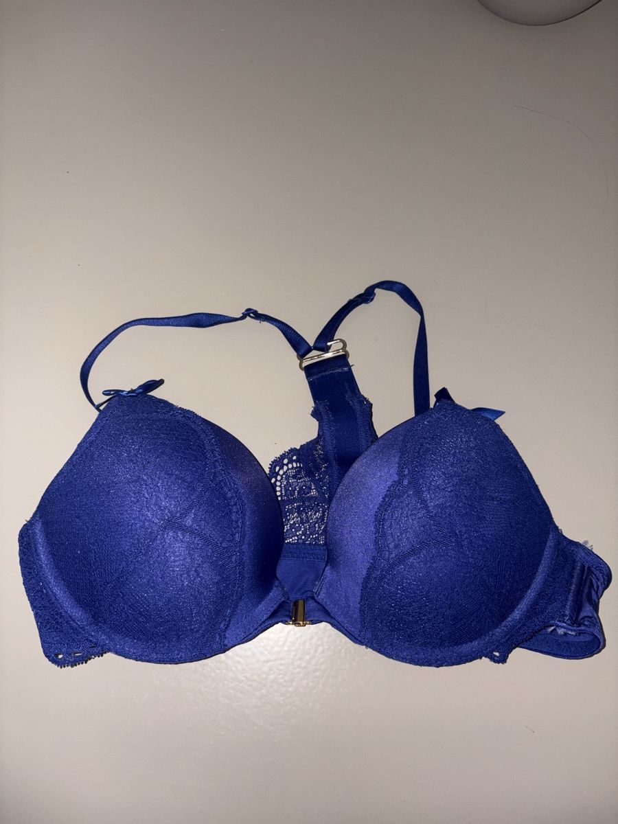 Hunke Müller Push-up BH, Grösse 75B, mit Spitze, Dunkelb (Neu (gemäss ...