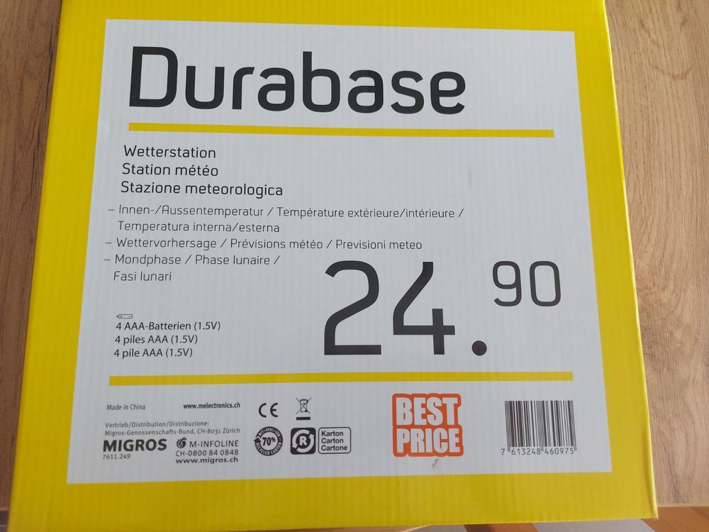 Durabase Wetterstation | Kaufen auf Ricardo