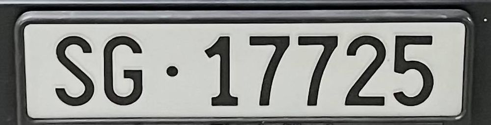 Autonummer / Kontrollschild SG 17725 (Gebraucht) in Freidorf TG für CHF 1200 – mit Lieferung auf ...