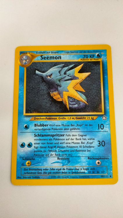 Seemon - Pokemon - Neo Genesis | Kaufen auf Ricardo