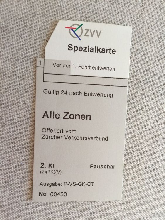 tageskarte ZVV | Kaufen auf Ricardo