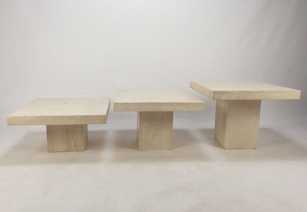 Travertin Tisch 3er Set | Kaufen auf Ricardo