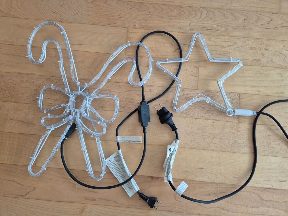 Outdoor Light Up Christmas Decorations, Star & Candy Cane (Gebraucht ...