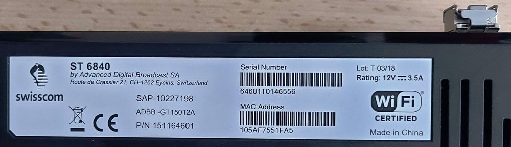 Swisscom Centro Business 2.0 Router (Gebraucht) in Höri für CHF 35 ...
