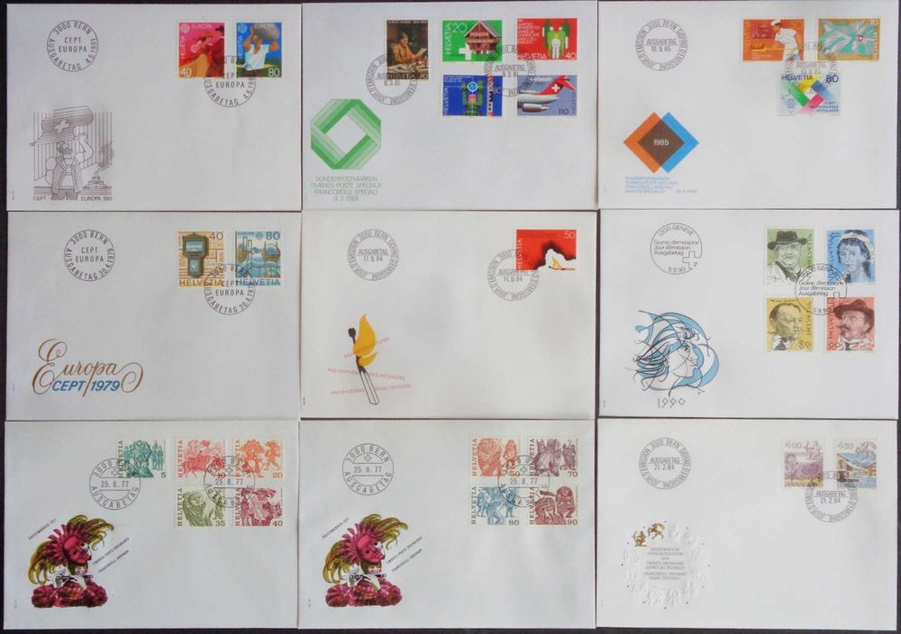SCHWEIZ - SUISSE - SVIZZERA: 90 FDCs aus 1965–1998, 10 Fotos | Kaufen auf Ricardo