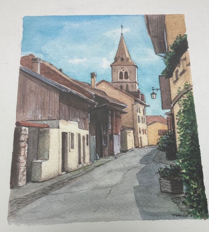 SUPERBE AQUARELLE SIGNÉE (Gebraucht) in Martigny für CHF 3 – mit Lieferung auf Ricardo kaufen