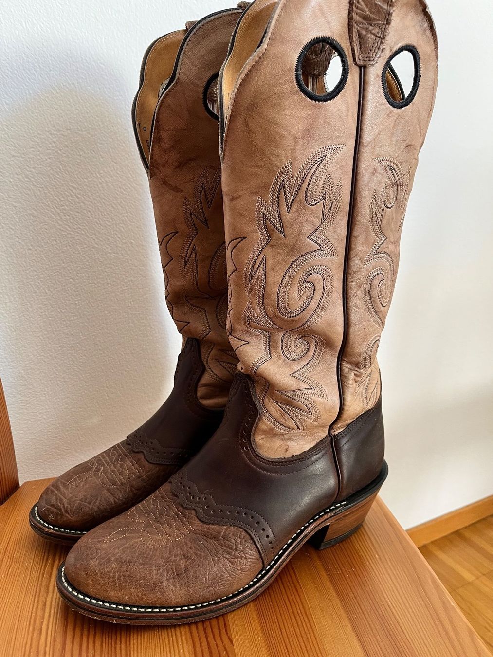 Buckaroo Western Boots von Boulet (CA) Round Toe, Size US 9 (Gebraucht ...