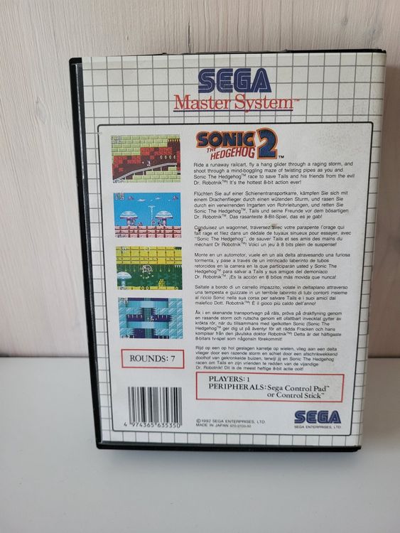 Sonic the Hedgehog 2 - Sega Master System | Kaufen auf Ricardo