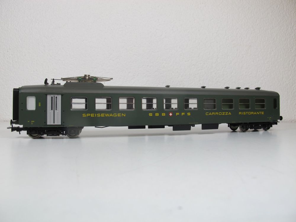 Liliput H0: SBB Speisewagen / wagon-restaurant CFF (Neu (gemäss Beschreibung)) in Fontaines NE ...