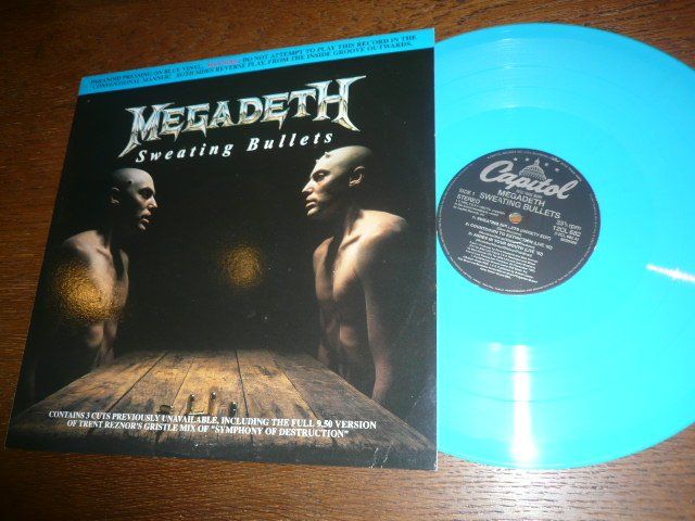 MEGADETH Sweating Bullets - 12" BLUE LIGHT - Capitol Records | Kaufen ...
