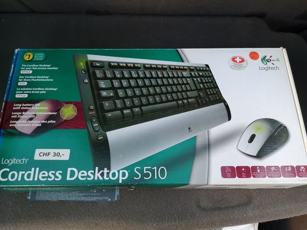 Cordless Desktop S 510 Logitech Neu Tastatur + Maus (Neu (gemäss ...