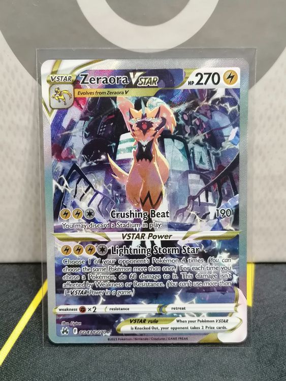 ZERAORA VSTAR GG43/GG70 CROWN ZENITH POKEMON KARTE | Kaufen auf Ricardo