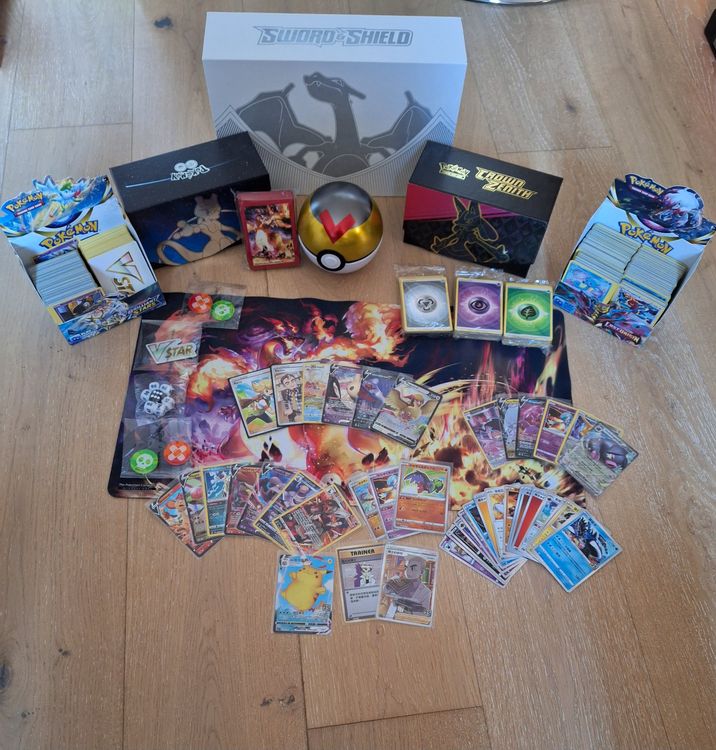 Pokemon XXL Sammlung (V, Radiant,Trainer, Charizard Box) (Gebraucht) in ...