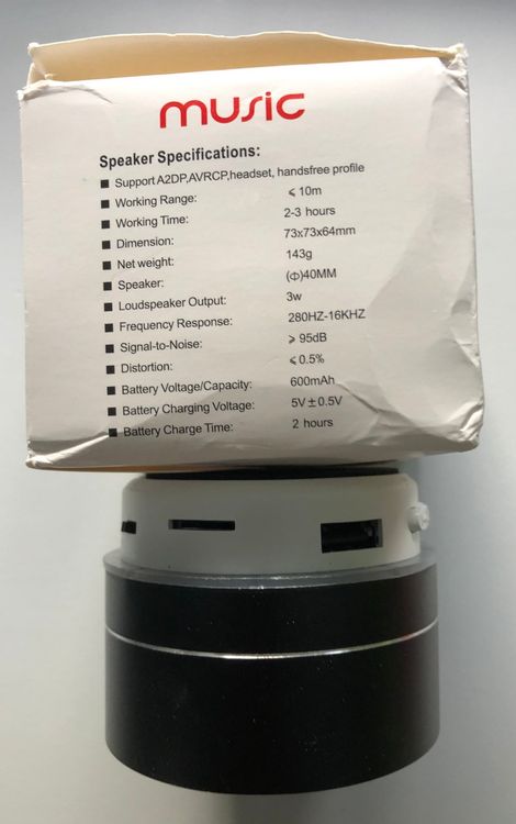 2 Stück neu Bluetooth mini Boxen mit Akku integriert (Neu und ...