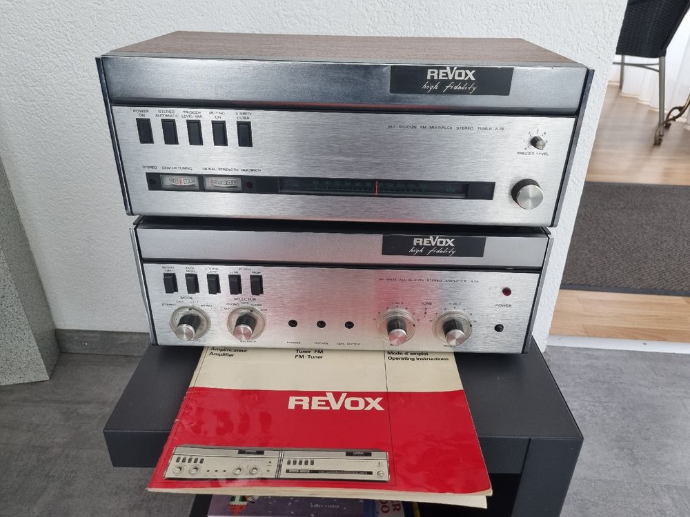 Revox A50 Verstärker und Revox A76 Tuner (Gebraucht) in Sargans für CHF 145 – nur Abholung auf ...