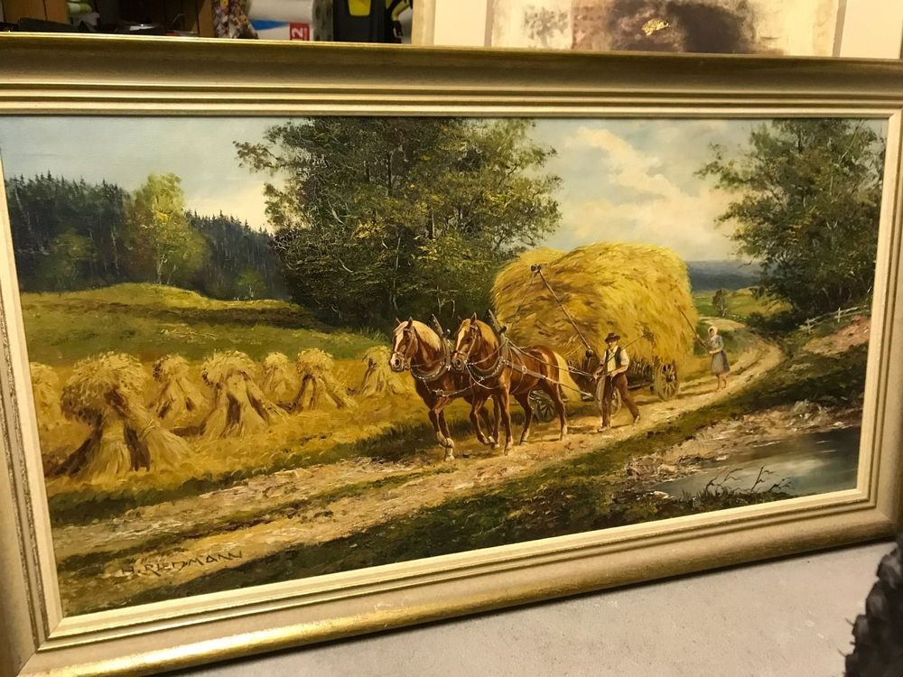 Oelgemälde Pferdewagen von Hans Riedmann (Gebraucht) in Volketswil für ...