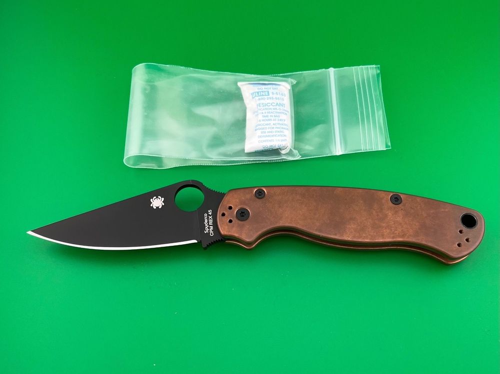 Spyderco Paramilitary 2 CU REX45 Bk. Blade HQ exclusive (Neu (gemäss ...