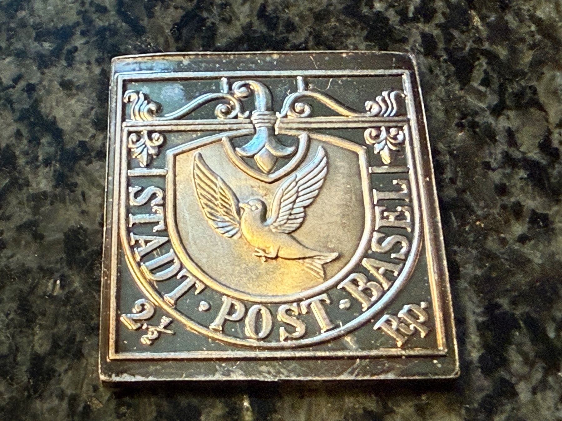 Alte Stadt Basel "Taube" 1845 Silbermedaille Rarität! (51) (Gebraucht ...