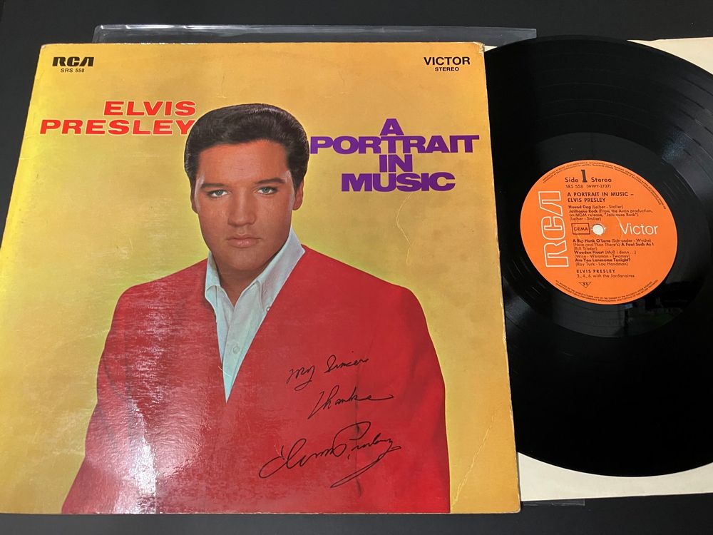 Elvis Presley / LP Portrait In Music / Deutschland orange (Gebraucht ...