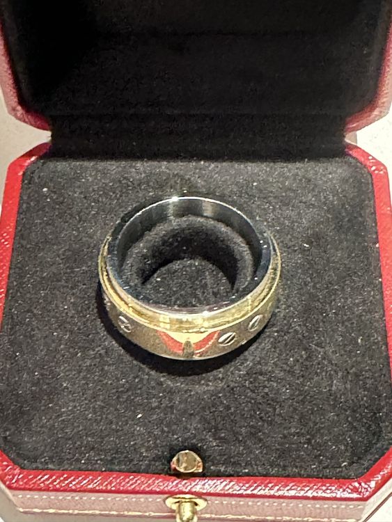 Cartier Santos 100 Ring Gelbgold und Stahl | Kaufen auf Ricardo