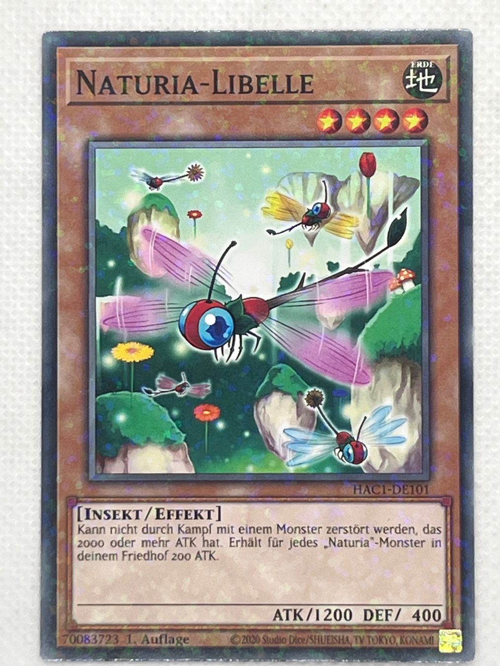 Yu-Gi-Oh! Karte Naturia-Libelle Parallel Rare HAC1-DE101 (Gebraucht) in ...