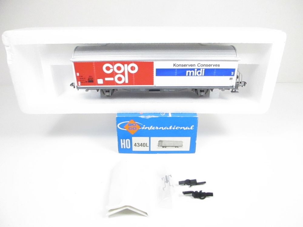 Roco H0 4340L SBB Schiebewandwagen COOP midi Konserven (Neu (gemäss ...