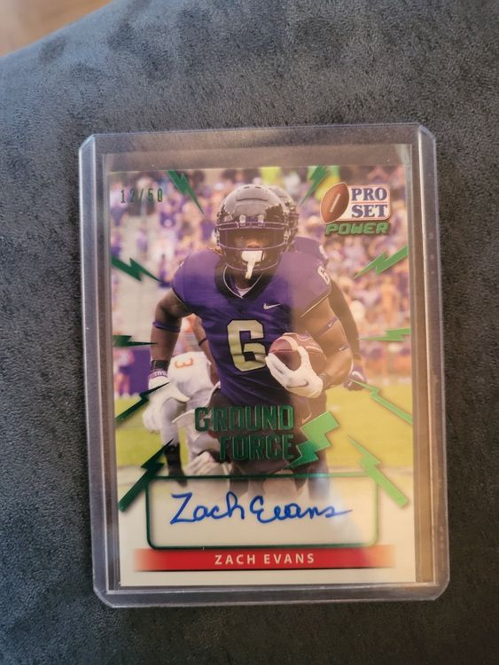 NFL TRADING CARD / Zach Evans Autogramm 12/50 (Gebraucht) in Zürich für ...