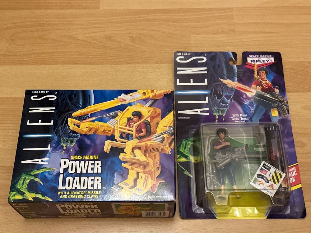 Vintage Aliens POWER LOADER & RIPLEY, OVP, 1992 Kenner Toys (Neu und ...
