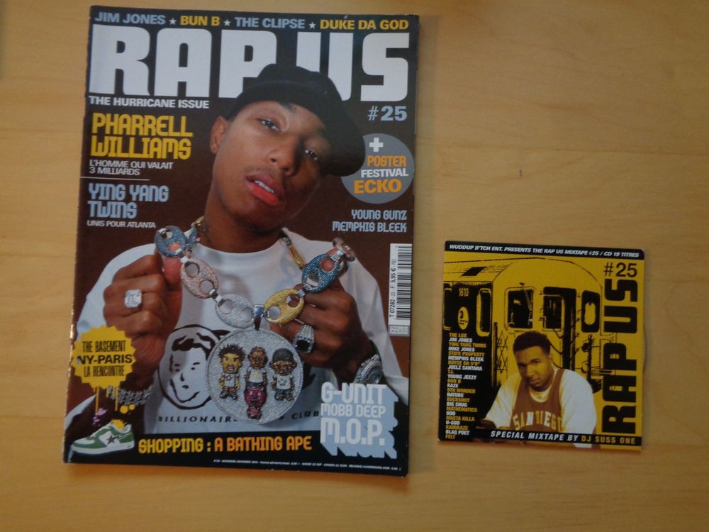 Rap US Magazine 2005 Pharrell Bun B Jim Jones Clipse + CD (Gebraucht ...