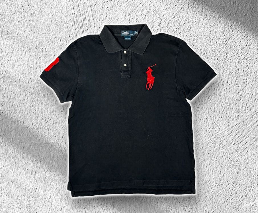 Polo Ralph Lauren noir logo rouge - L (Gebraucht) in Hauterive NE für ...