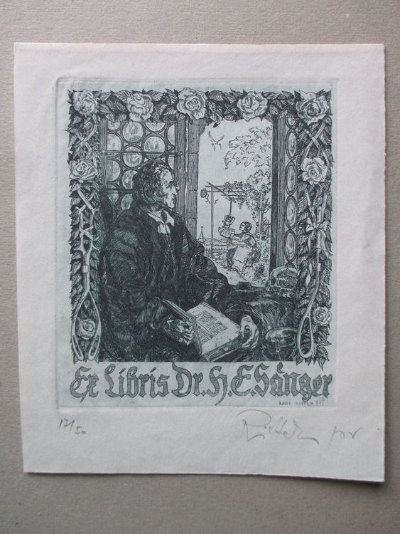 Original Radierung Karl Ritter signiert | Kaufen auf Ricardo