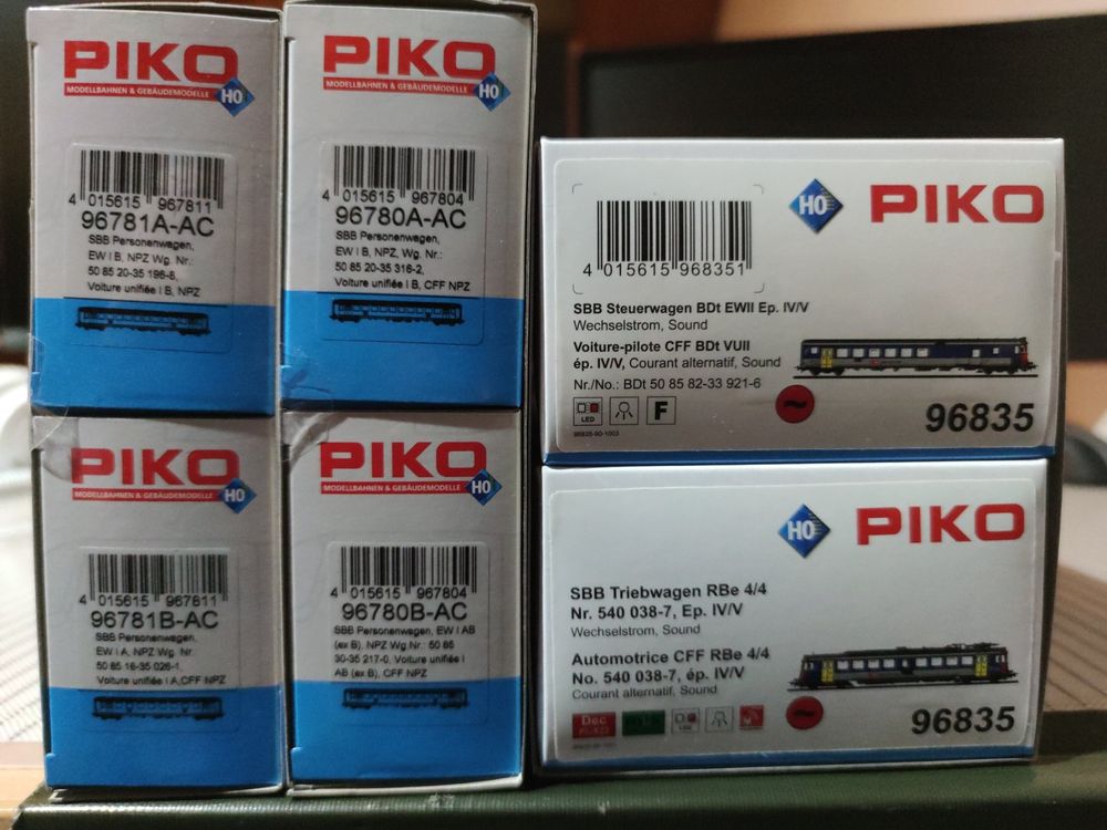 Piko 6-teil. Set 96835, 96780 und 96781 AC für Märklin (Neu (gemäss ...