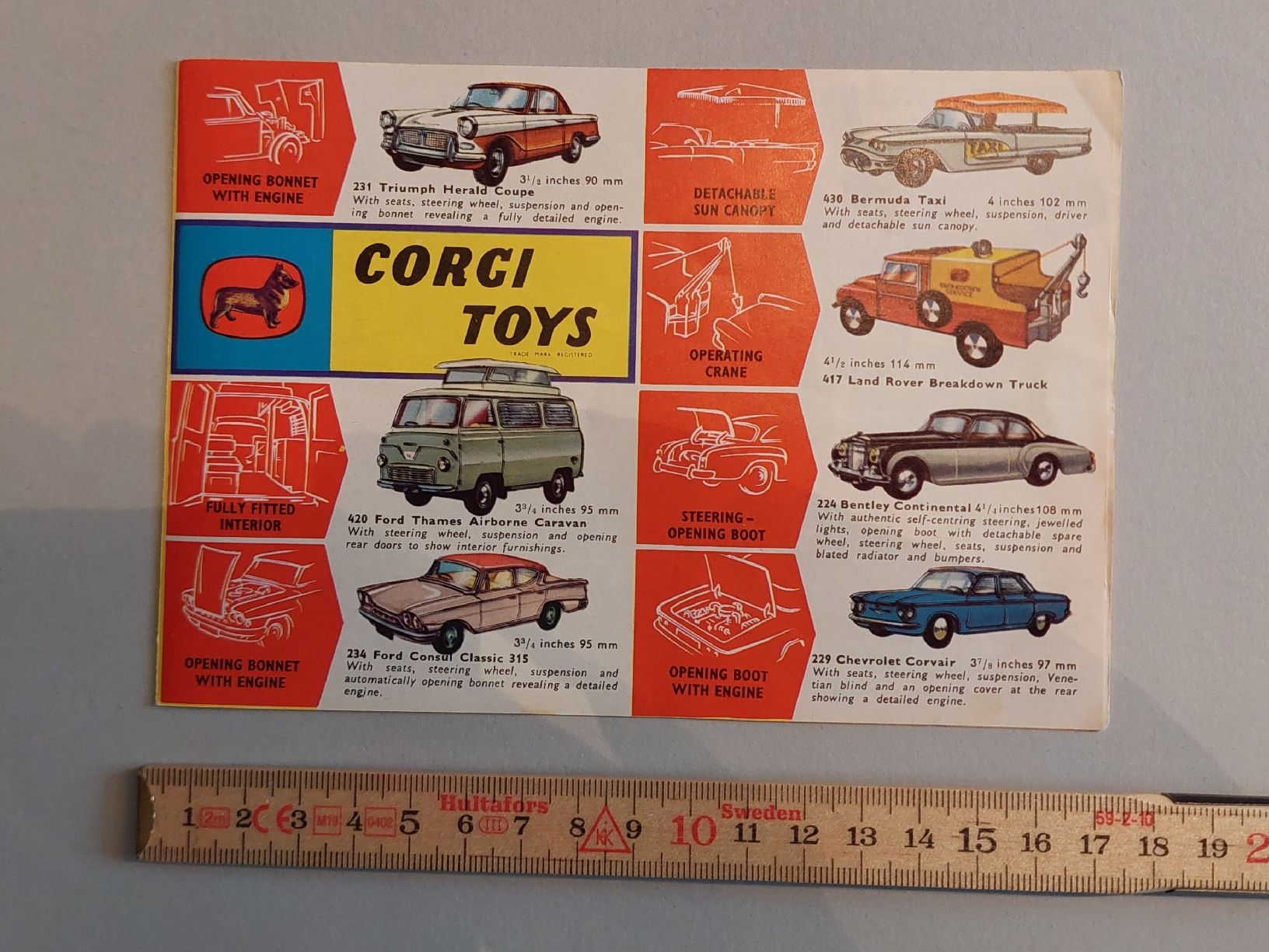 Corgi Toys Katalog , 60er Jahre , CH-Ausgabe no Dinky Corgi (Gebraucht ...