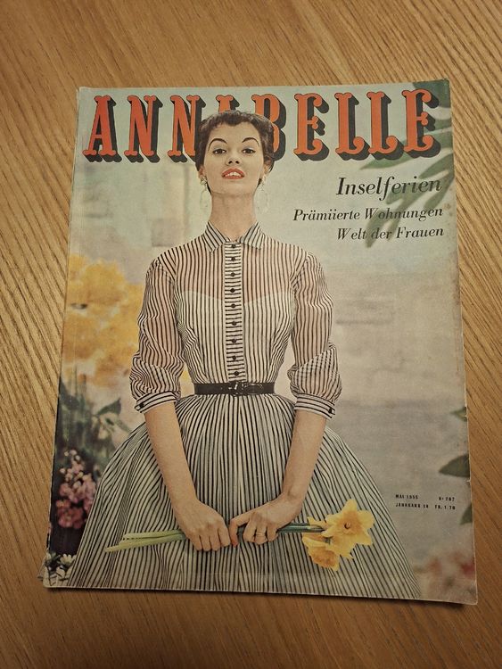 ANNABELLE FRAUEN-ZEITSCHRIFT MODE-HEFT MAI 1955 WERBUNG (Gebraucht) in ...