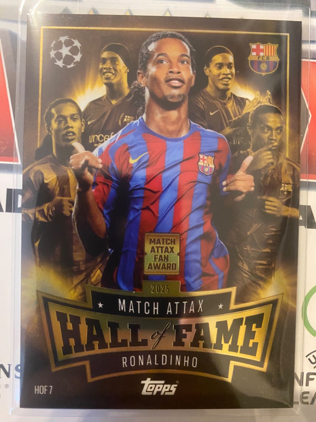 Topps Match Attax 25/26 Hall of Fame Ronaldinho (Neu (gemäss ...