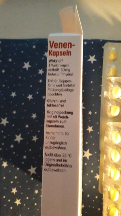 90 Venen Kapseln /Weichkapsel à 50mg Rutosid-Trihydrat (Neu und ...